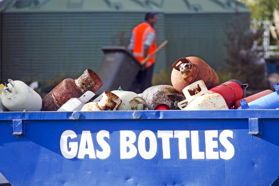 Gas Cylinder Disposal | Safe & Secure Recycling | Dunmow Waste